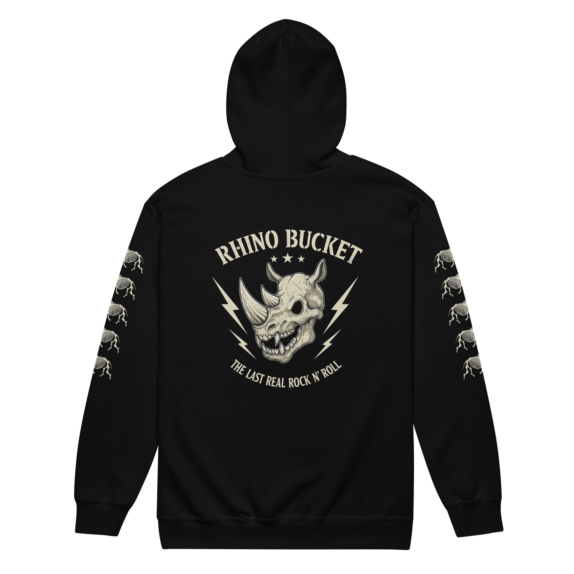 RB Skull Head with Rhino Sleeves Unisex heavy blend zip hoodie ...